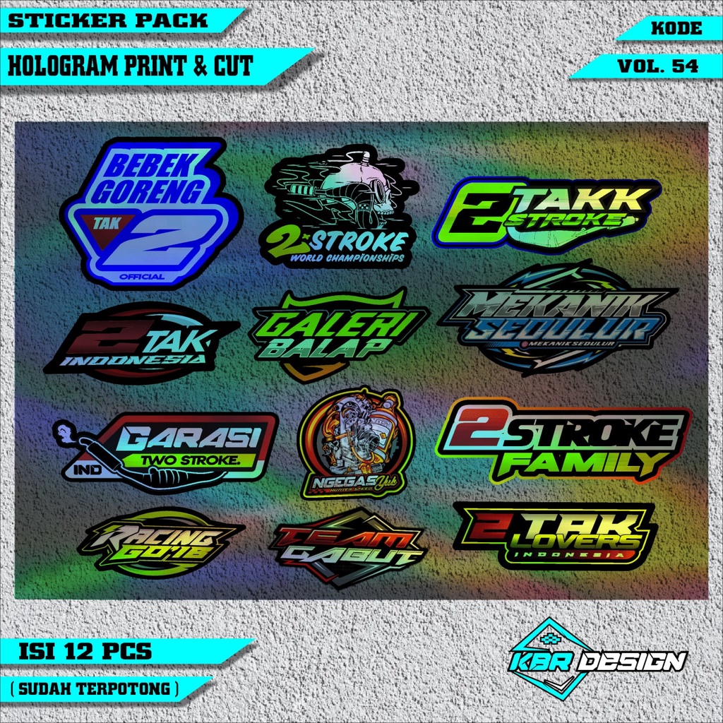 Jual STIKER PACK / STIKER MOTOR /STICKER / STICKER PACK VOL 55 ISI ...