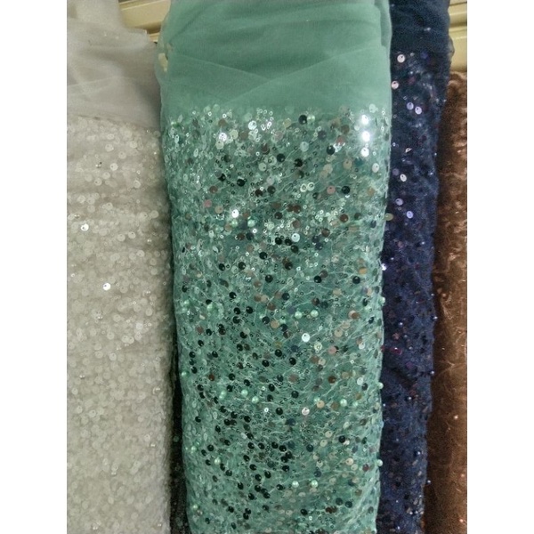 Jual Kain TILE PAYET SEQUIN PREMIUM//Payet Sequin/Payet Sorousky/Bahan ...