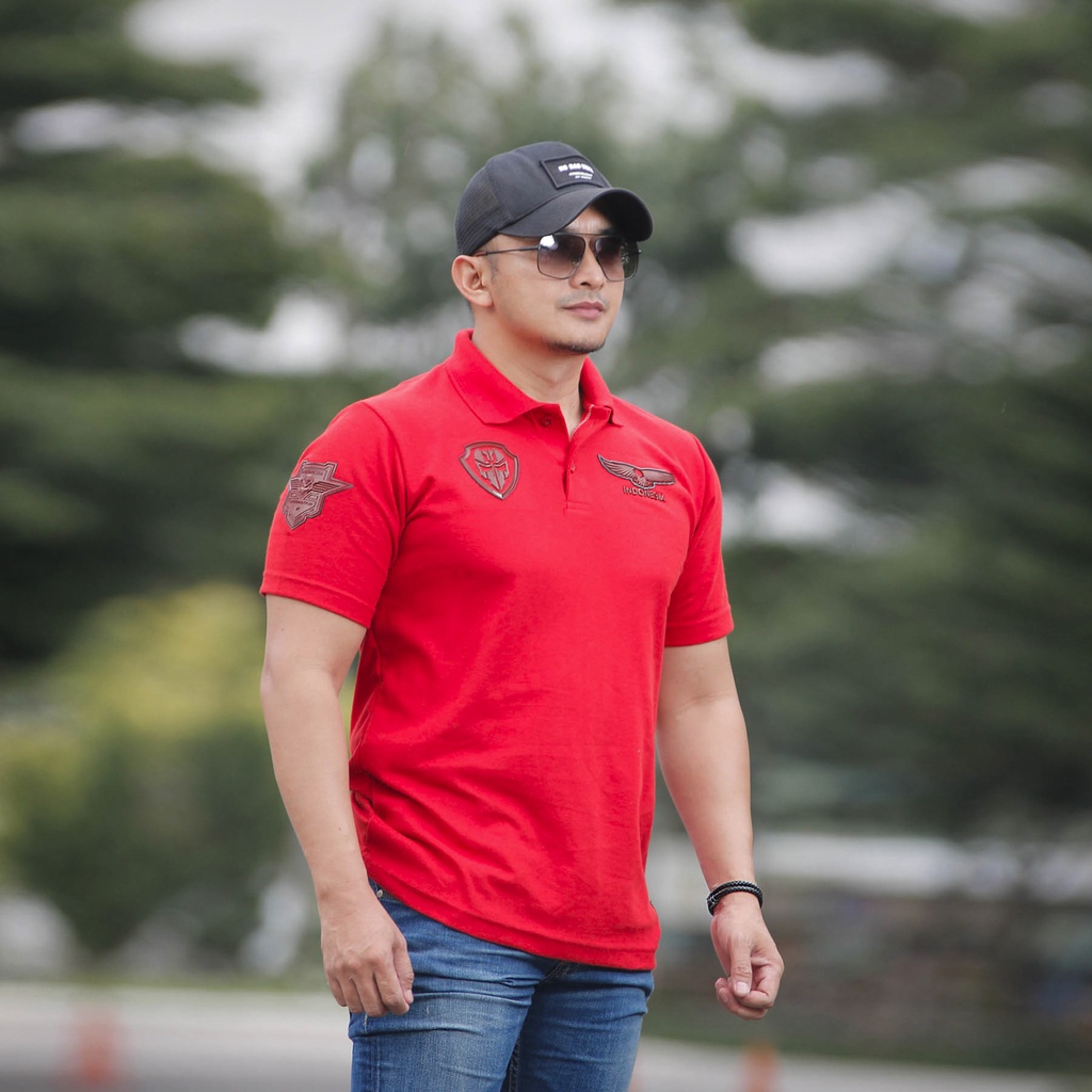 Jual Polo Shirt Merah | Polo Shirt Merah Pria | Polo Shirt Pria Merah ...