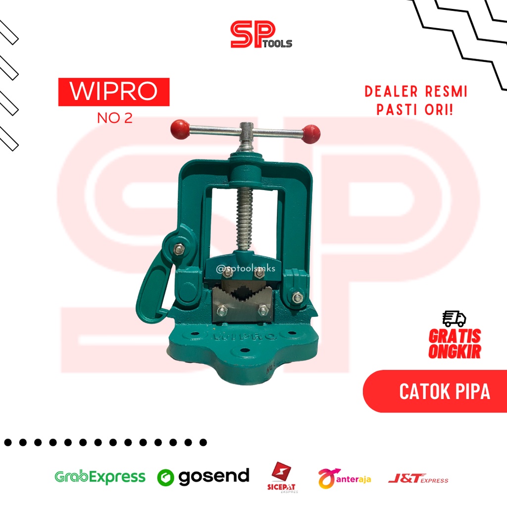 Jual CATOK PIPE VISE / RAGUM PENJEPIT PIPA NO.2 / 2 INCH 10MM - 90MM ...