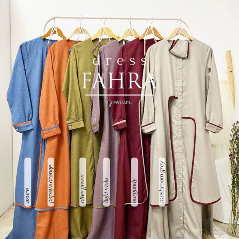 Jual Fahra Dress by GREENISM / Gamis Only | Shopee Indonesia
