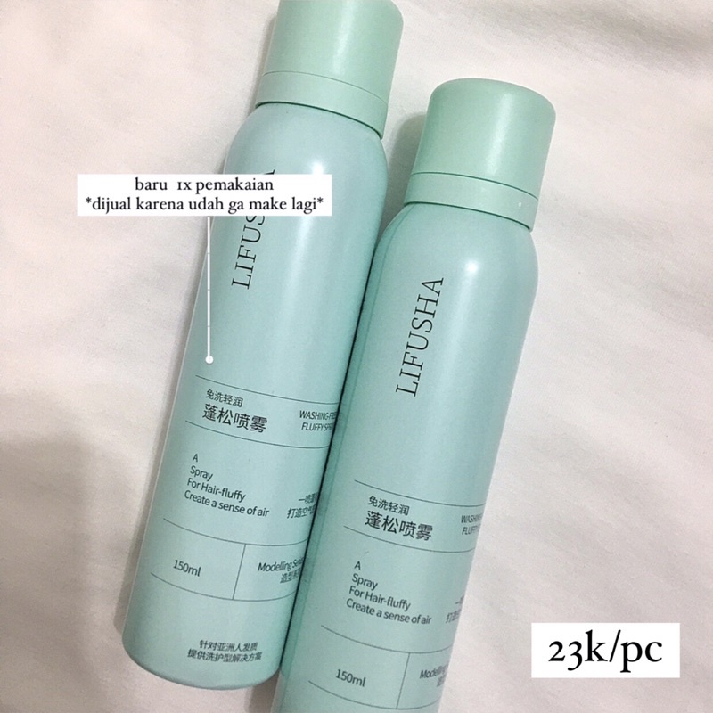 Jual LIFUSHA Dry Shampoo viral for fluffy hair 150ml | Shopee Indonesia
