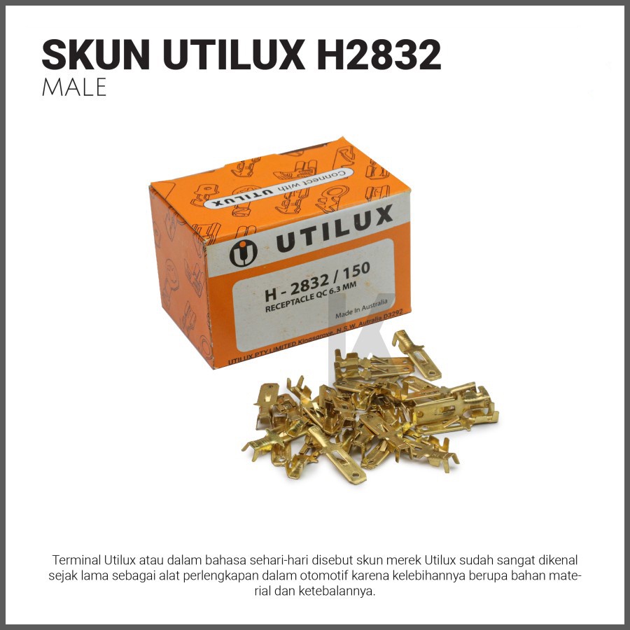 Jual 28modified - Utilux Terminal Skun Male / Skun Cowo Utilux H2832 ...
