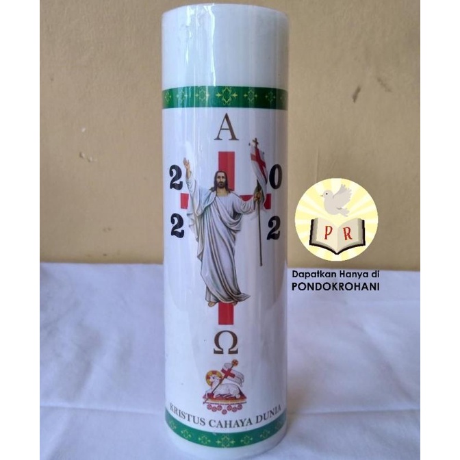 Jual Spesial Natal Lilin Paskah Doa Misa Ibadat Gambar Salib Yesus ...