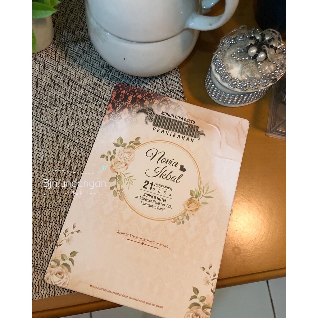 Jual UNDANGAN NIKAH JAVA ETNIK BORNEO | Shopee Indonesia