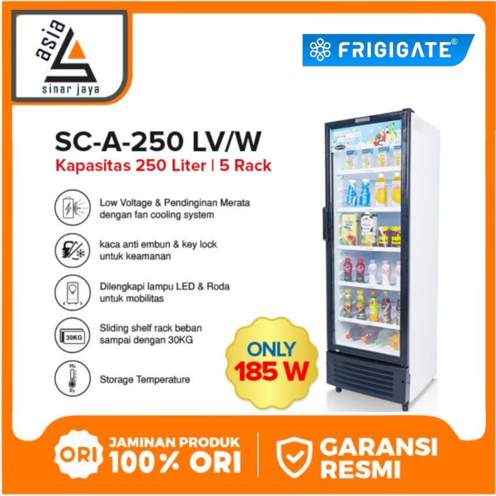 Jual Frigigate SCA-250 LV Showcase Cooler 250 Liter | Shopee Indonesia