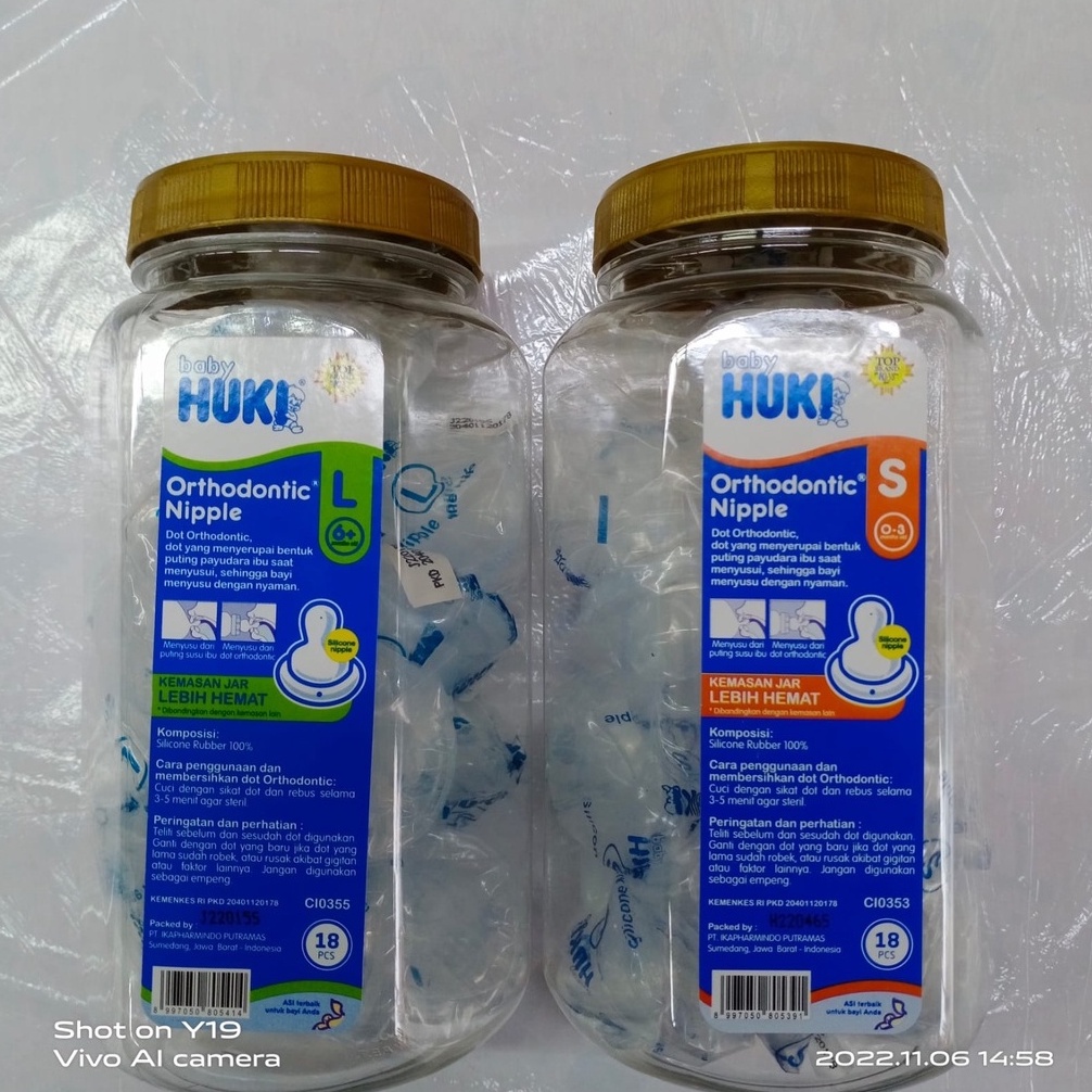 Jual HUKI DOT BULAT & PIPIH SILICON 1pc NIPPLE toplesan dot botol ...