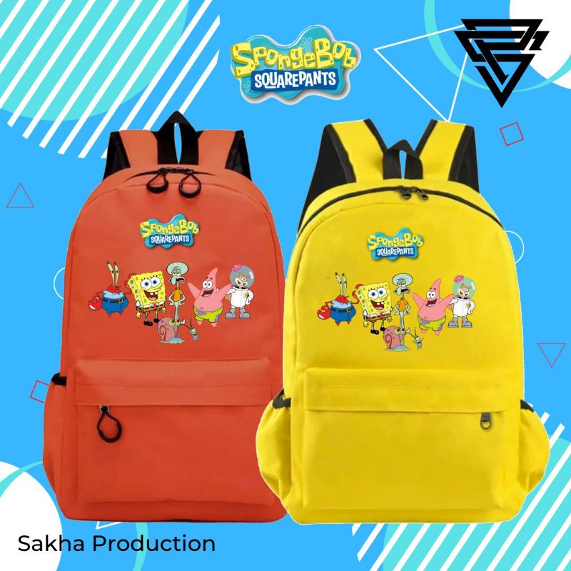 Jual tas ransel backpack scholl karakter Spongebob Squarepants Patrick ...
