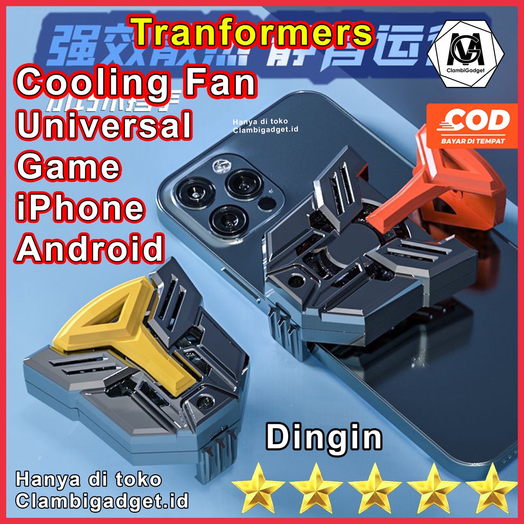 Jual Kipas HP Gaming Cooling Fan Gaming Mini Transformer Phone Cooler ...