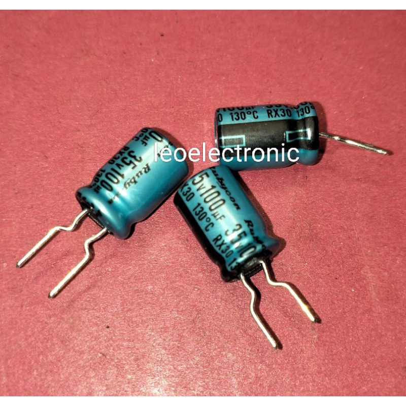 Jual 35V 100uF Rubycon original RX30 kapasitor capacitor elko elco ...