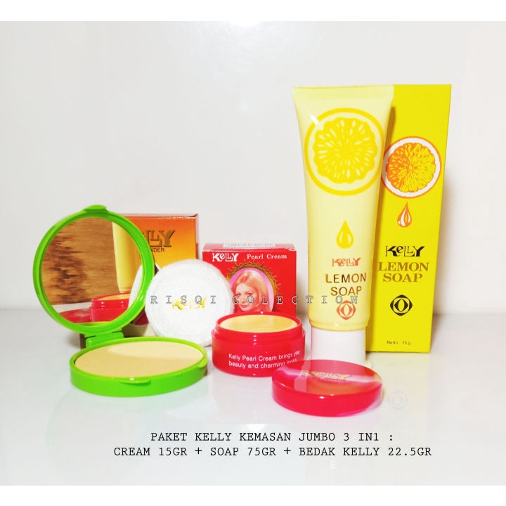 Jual KEMASAN JUMBO // Paket Lengkap Kelly Pearl Cream 3 in 1 - Pearl ...