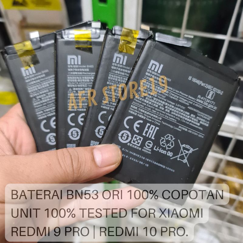 Jual ORI 100% BATERAI BN53 FOR XIAOMI REDMI 9 PRO | REDMI 10 PRO ASLI ...