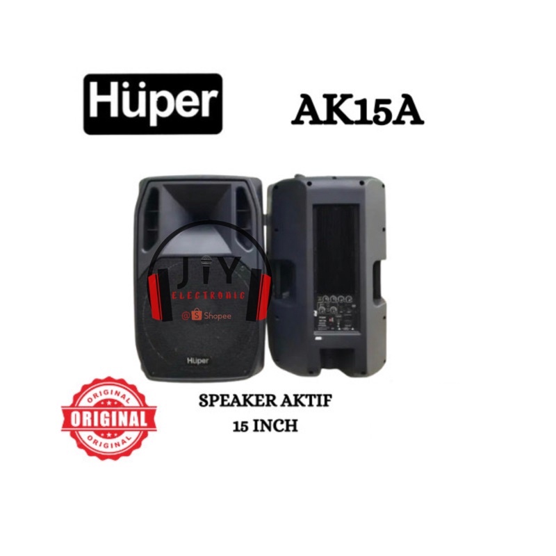 Jual Speaker Aktif Active 15 inch Huper AK15A AK-15A AK 15A Origina | Shopee Indonesia