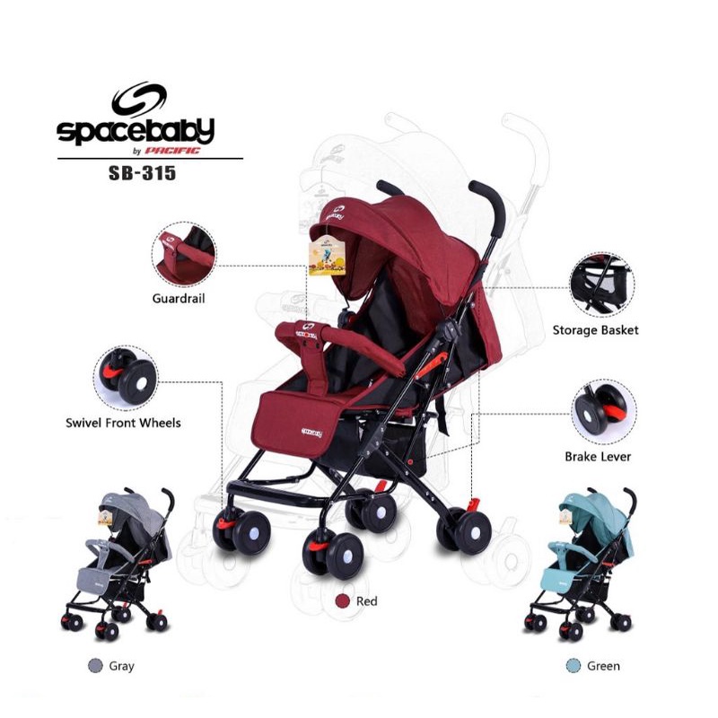 Jual Baby Stroller Space Baby Buggy 315 Kereta Dorong Bayi | Shopee ...
