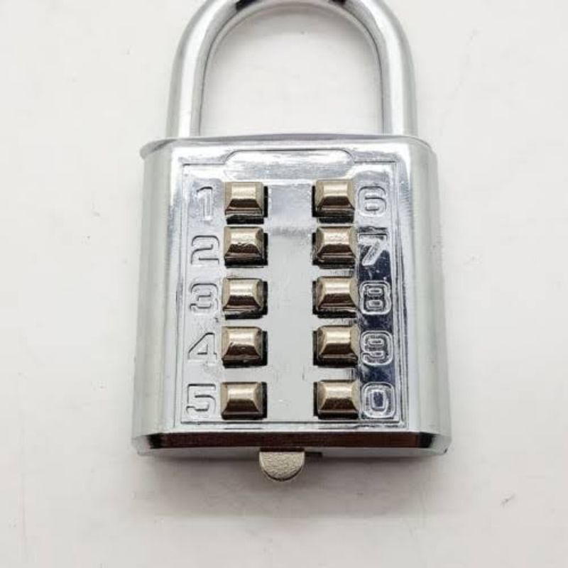 Jual Gembok Kombinasi / Gembok Pin Angka / Gembok Koper 10 Digit 30mm ...