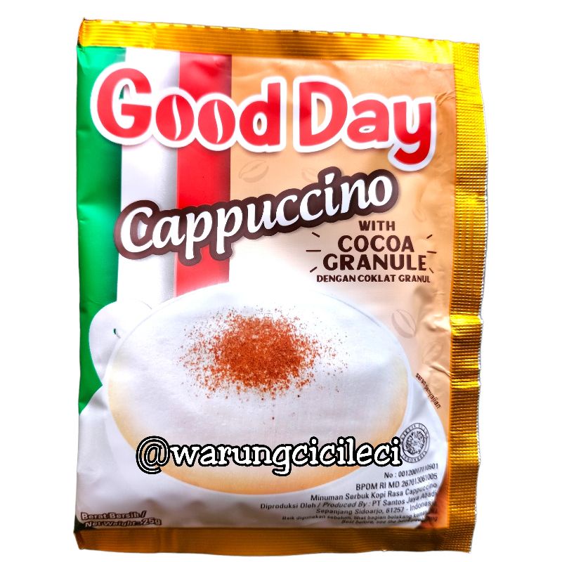 Jual GOOD DAY CAPPUCCINO WITH COCOA GRANULE 25g | Shopee Indonesia
