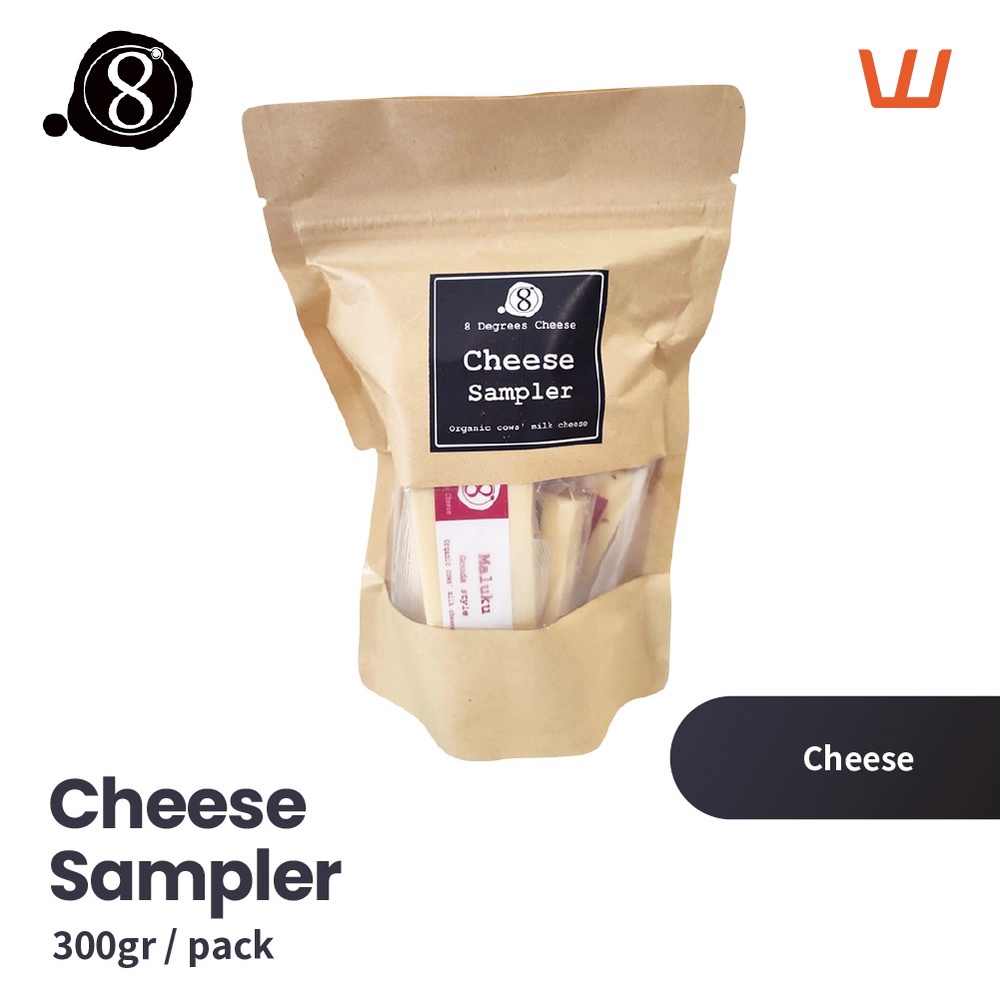 Jual Cheese Sampler Pack Keju Organic Natural 8 Degrees isi 5 | Shopee ...
