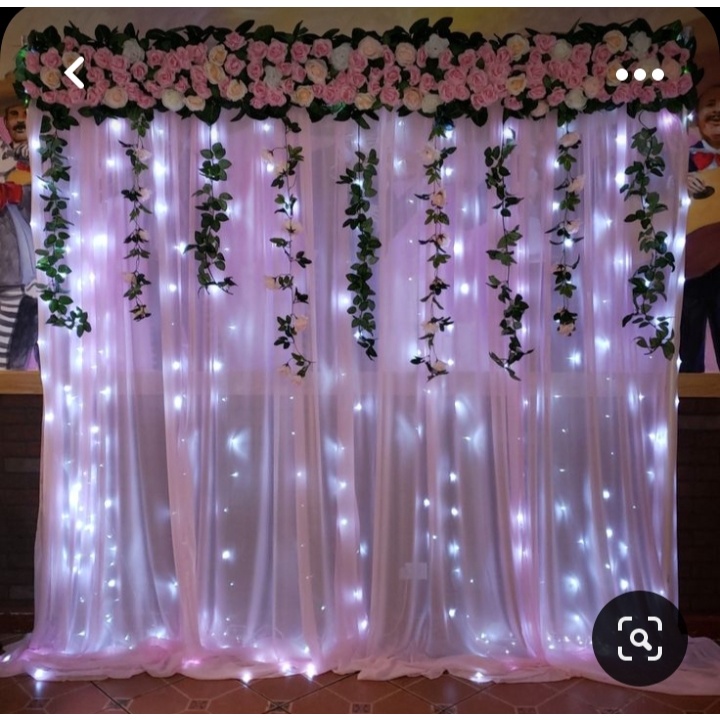 Jual Tirai backdrop tinggi 200cm background latar belakang kain tile ...