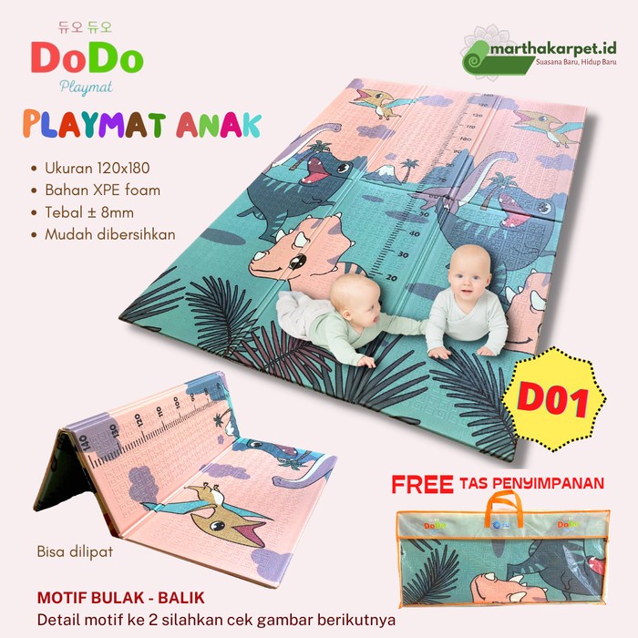 Jual Karpet Lipat Playmat Bayi Karpet Bayi Matras Bayi Tikar Lipat ...