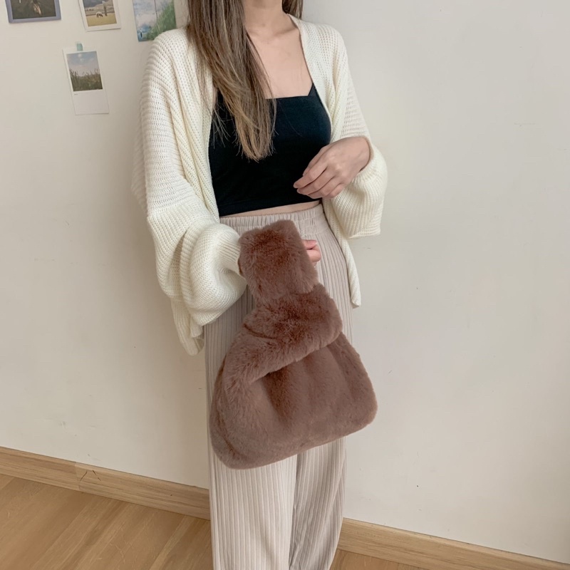 Jual Fluff Knotted Bag | Shopee Indonesia