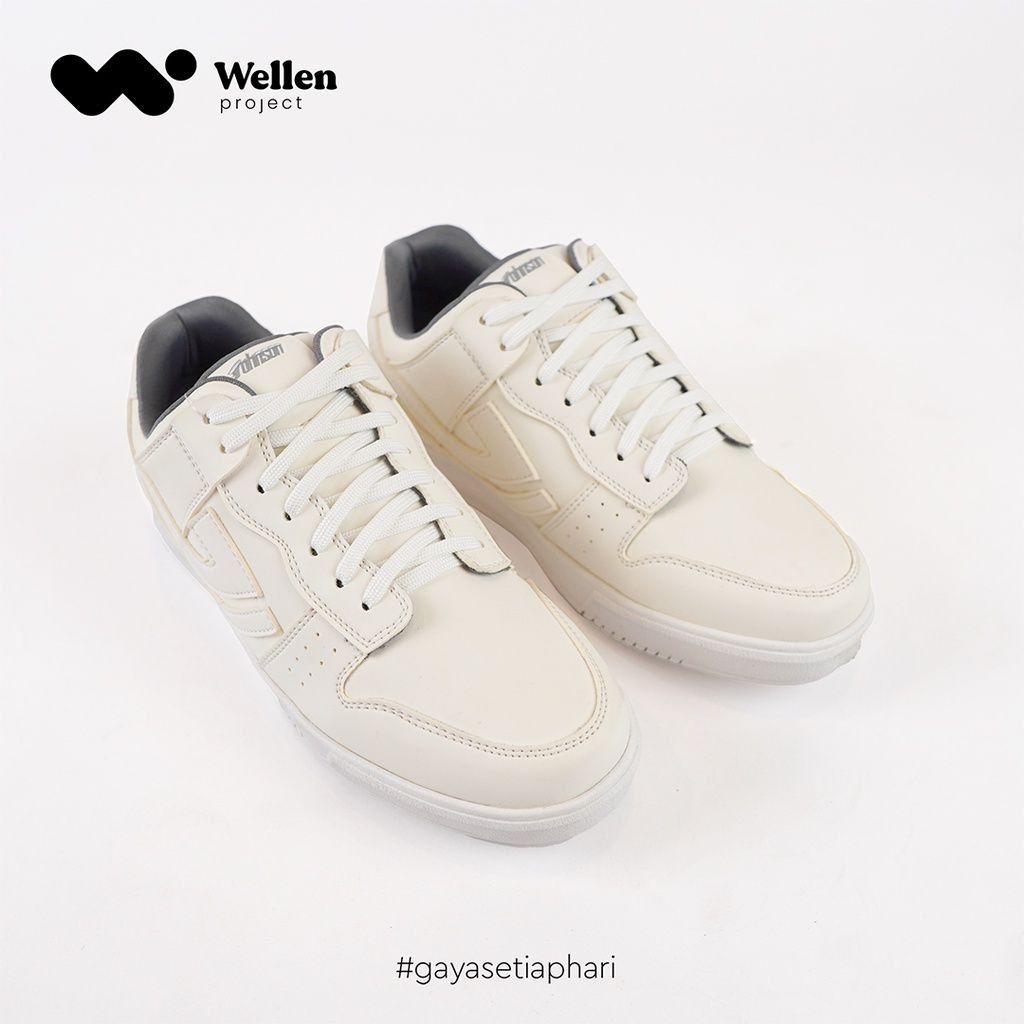 Jual WELLEN PROJECT Sepatu Johnson Omega Lowcut White/ Sneakers Kasual ...