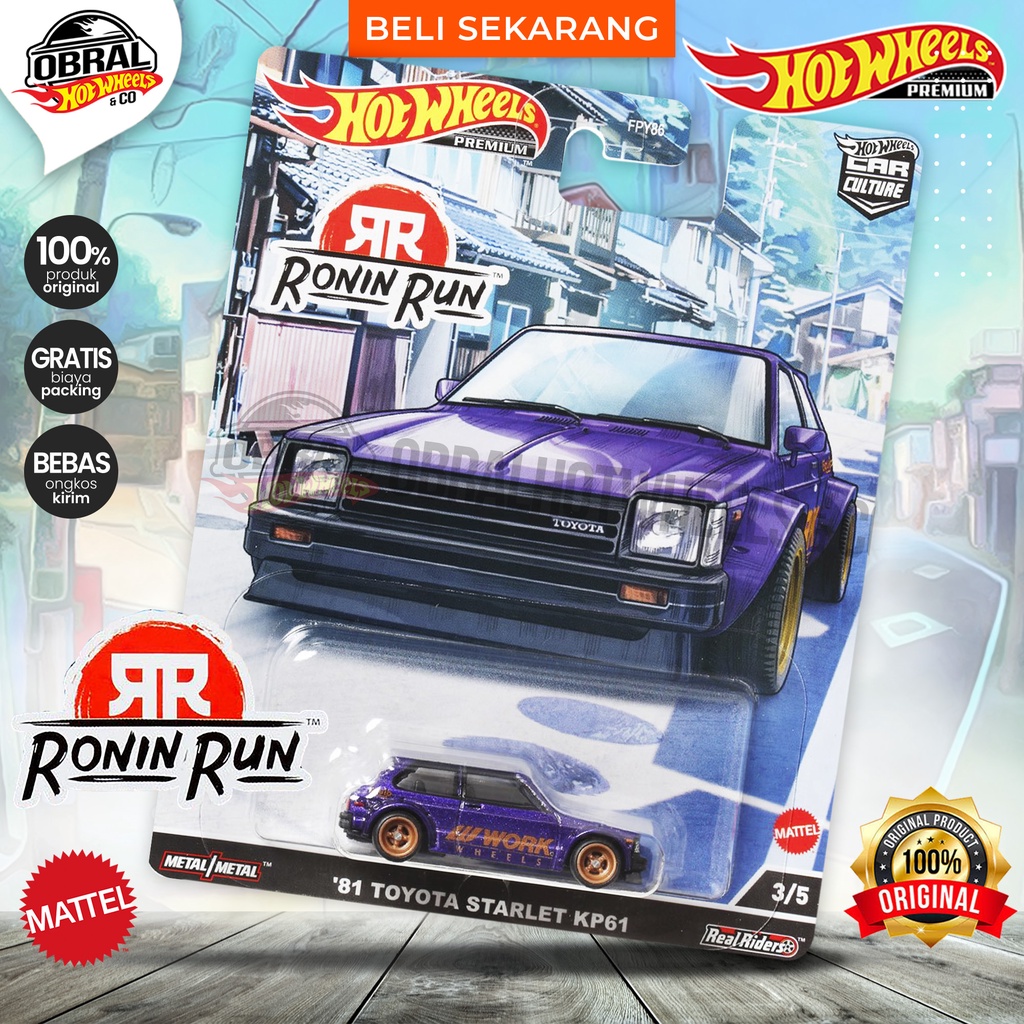 Jual Hot Wheels Ronin Run - 1981 Toyota Starlet KP61 | Shopee Indonesia