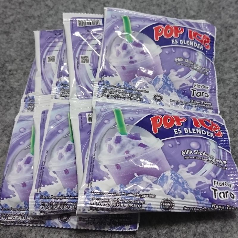 Jual Pop Ice Rasa Taro 1 Renteng isi 10 pcs/bungkus | Shopee Indonesia