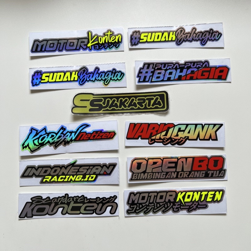 Jual STICKER STIKER KORBAN NETIZEN VARIO GANK STANDAR KONTEN CUTTING ...