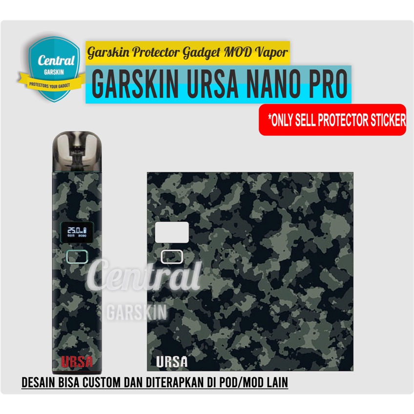 Jual stiker SKIN Garskin Ursa Nano Pro - CAMO | Shopee Indonesia