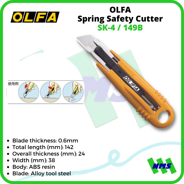 Jual OLFA Spring Safety Cutter SK-4 / 149B | Shopee Indonesia