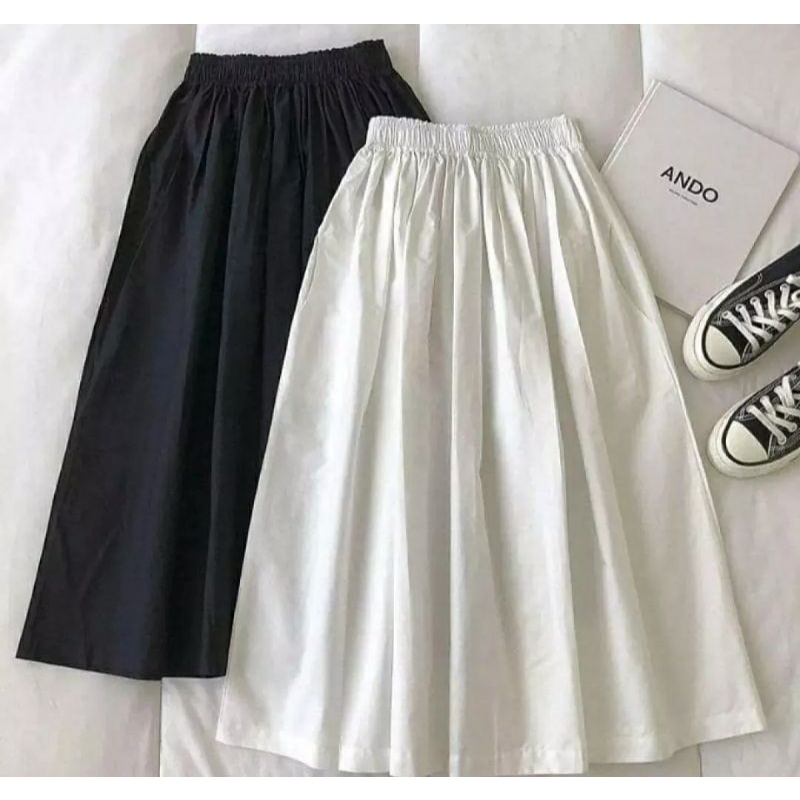 Jual Rok panjang/Rok polos twrbaru saku depan/rok muslim terbaru ...