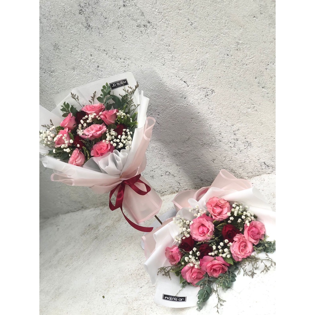 Jual Custom Fresh Flowers Bucket/ Buket Bunga Segar | Shopee Indonesia