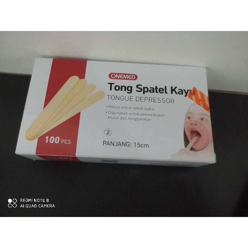 Jual tong spatel kayu tongue depressor spatel kayu spatel lidah isi ...