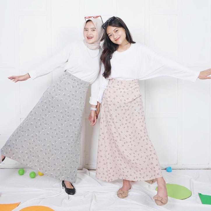 Jual New Stock Florist dan Pattern Korean Skirt | Rok Korea Kekinian ...