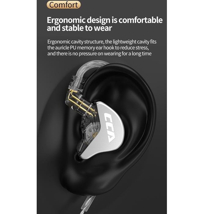 Jual Paling Sesuai.. CCA CRA Plus CRA+ In Ear Earphone High Polymer ...