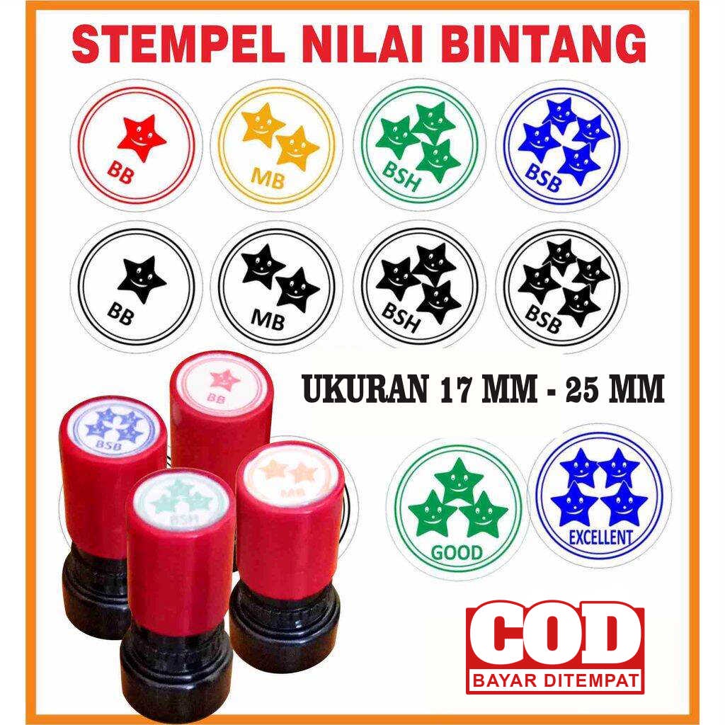 Jual MURAH STEMPEL FLASH PENILAIAN TK PAUD Stempel Nilai, Penilaian ...