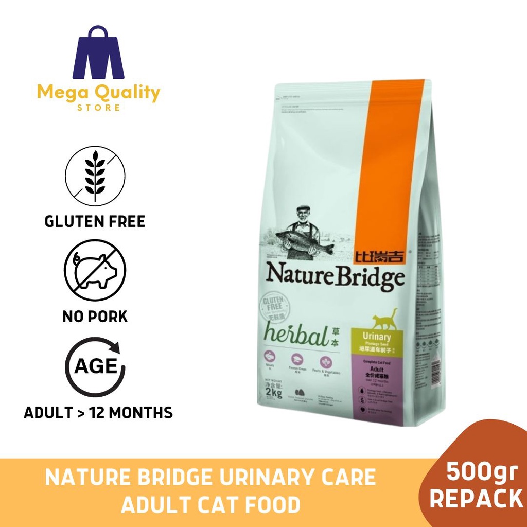 Jual Nature Bridge Urinary Care Cat Makanan Kucing Repack 500gr ...