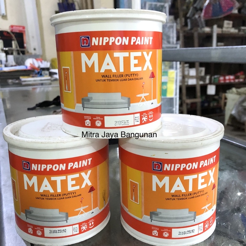 Jual PLAMIR MATEX 1kg / WALL PUTTY / DEMPUL TEMBOK | Shopee Indonesia