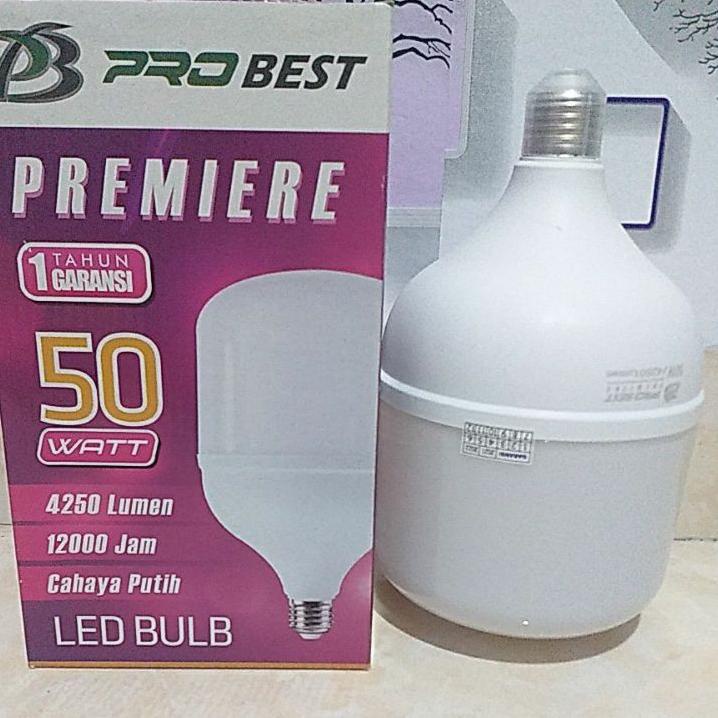 Jual STA123 Bohlam Lampu LED Capsule Jumbo 50 Watt Putih PROBEST PREMIER SNI + | Shopee Indonesia