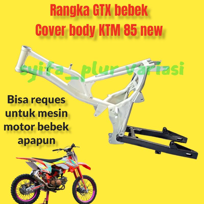 Jual Rangka trail gtx mesin bebek modif body ktm | Shopee Indonesia