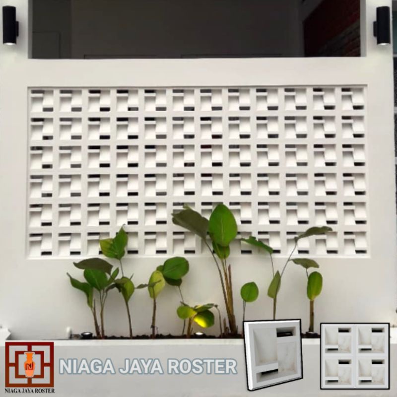 Jual Roster Beton, Loster Beton 2 sisi, roster putih, lubang angin ...