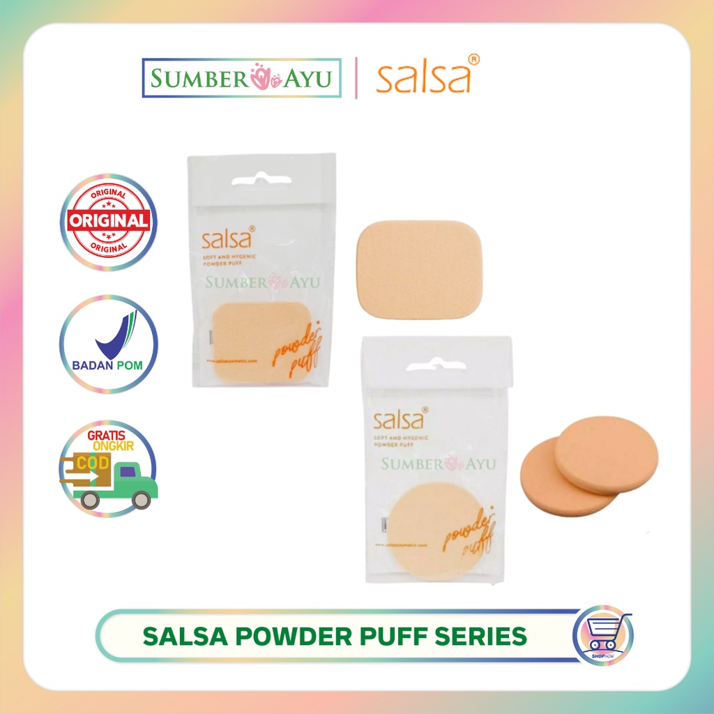 Jual Salsa Powder Puff-Spon Segi Basah - Bulat Basah | Shopee Indonesia