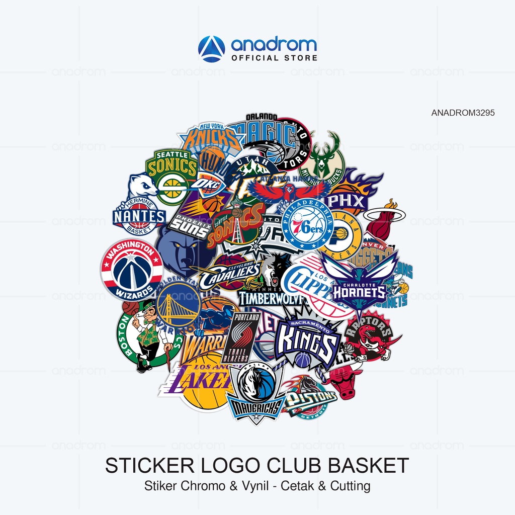 Jual Sticker Logo Club Basket I 1 Pack Isi 37 Pcs I Anadrom 3295 ...