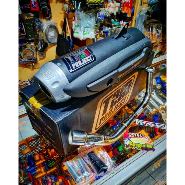 Jual Knalpot TZM Project STD Racing Non SS PRO Cover Fullpack Yamaha ...