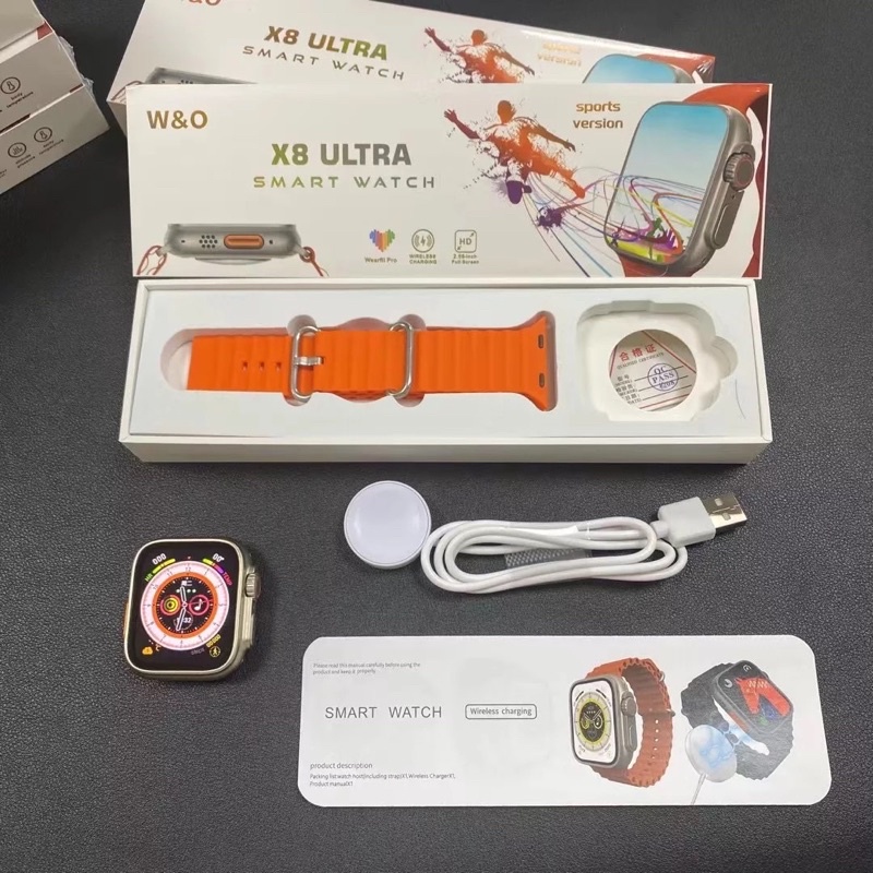 Jual Smartwatch X8 ULTRA 2.08 Inch HD Layar Penuh NFC Jam Tangan Pintar ...