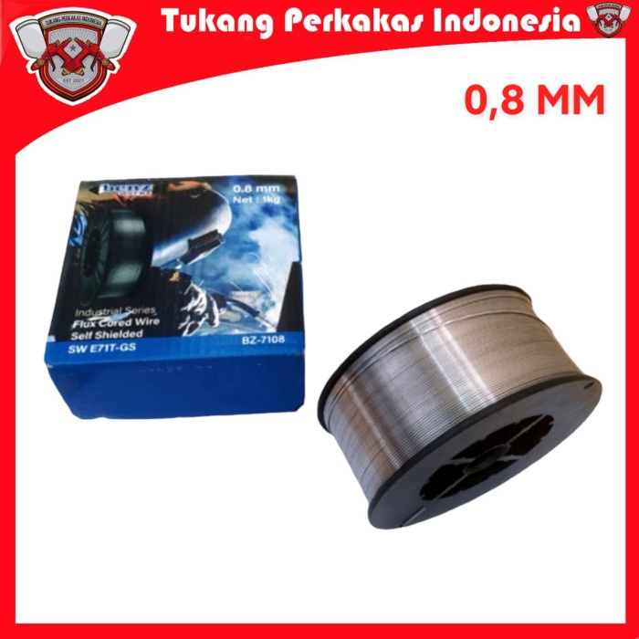 Jual Kawat Kawat Las Flux Core 0,8Mm 1Kg/ Kawat Las Mig Tanpa Gas | Shopee Indonesia