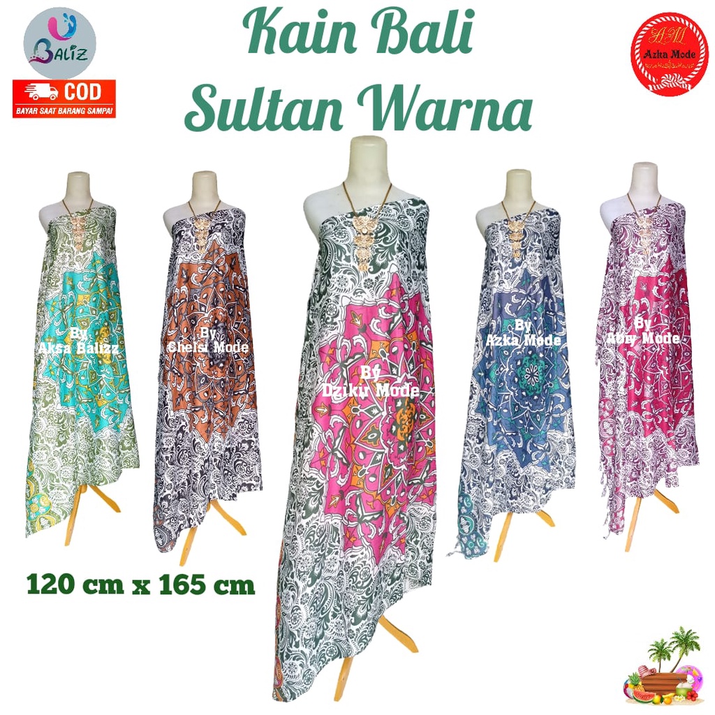 Jual Kain Bali Pantai - Kain Bali Motif Sultan Wrna Baru Rumbai Standar ...