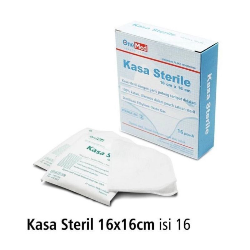 Jual Kasa Steril 16x16 Onemed Isi 16 Sterile Gauze Swabs Kain Kassa ...