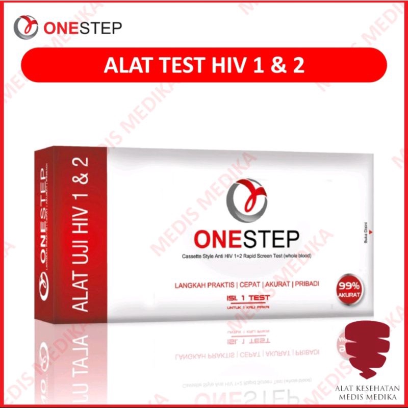 Jual onestep Alat Tes HIV Test Diagnosa cek Kesehatan Uji AIDS One Step ...