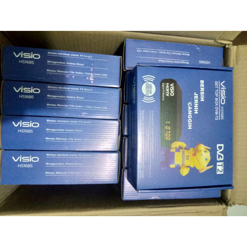Jual set top box VISIO DVB T2 HS1685 STB DIGITAL TV | Shopee Indonesia